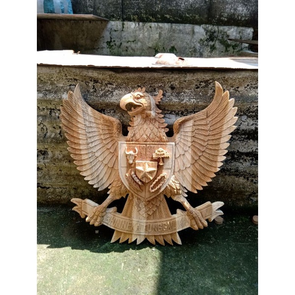 Jual Ukir Garuda Ukiran Garuda Ornamen Garuda Kayu Jati 50x50cm ...