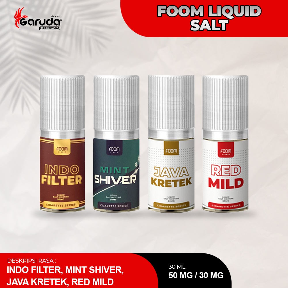 Jual Cigarette Salt V2 Saltnic Liquid by Foom 30ml Bercukai | Shopee ...
