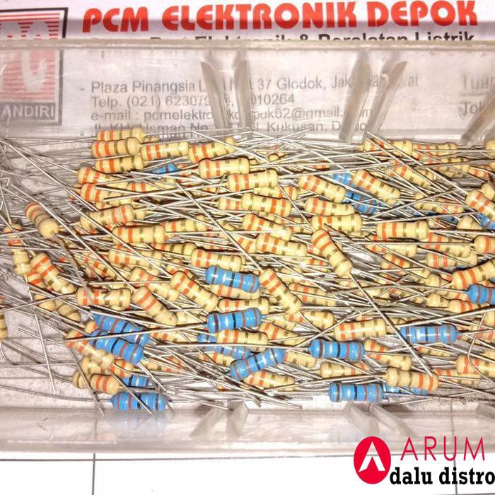 Jual Resistor 3.3 Ohm 3R3 0.2Watt 1/2W Toleransi 5% Pcmelebik54 Segera ...