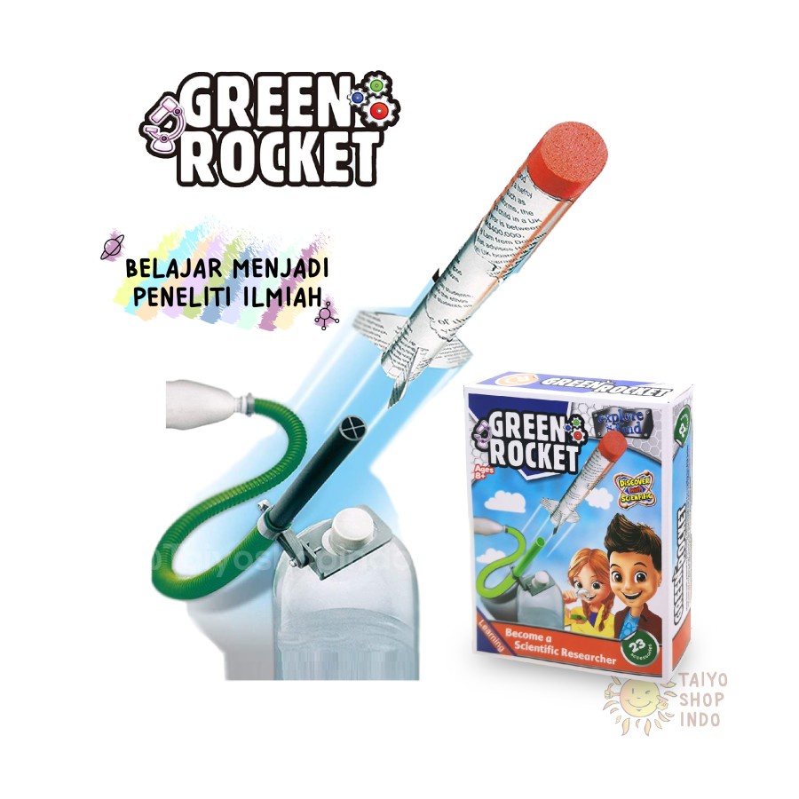 Jual Mainan Anak Green Rocket | Edukasi Sains Eksperimen | Shopee Indonesia