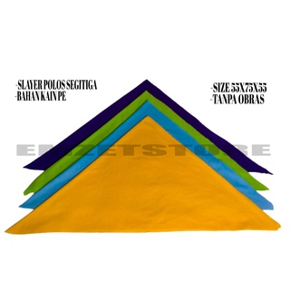 Jual SYAL WARNA SLAYER POLOS SYAL SEGITIGA BANDANA IKET SLAYER WARNA ...