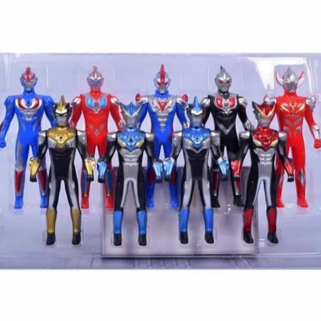 Jual Ultraman space war /ultraman figure set(isi 9pc) Indonesia|Shopee ...