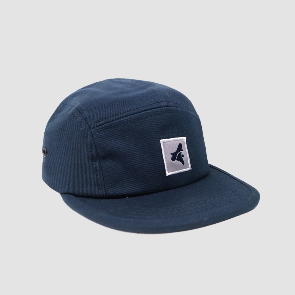 Jual BRODO - Topi Arelo 5 Pannels Hat Navy | Shopee Indonesia