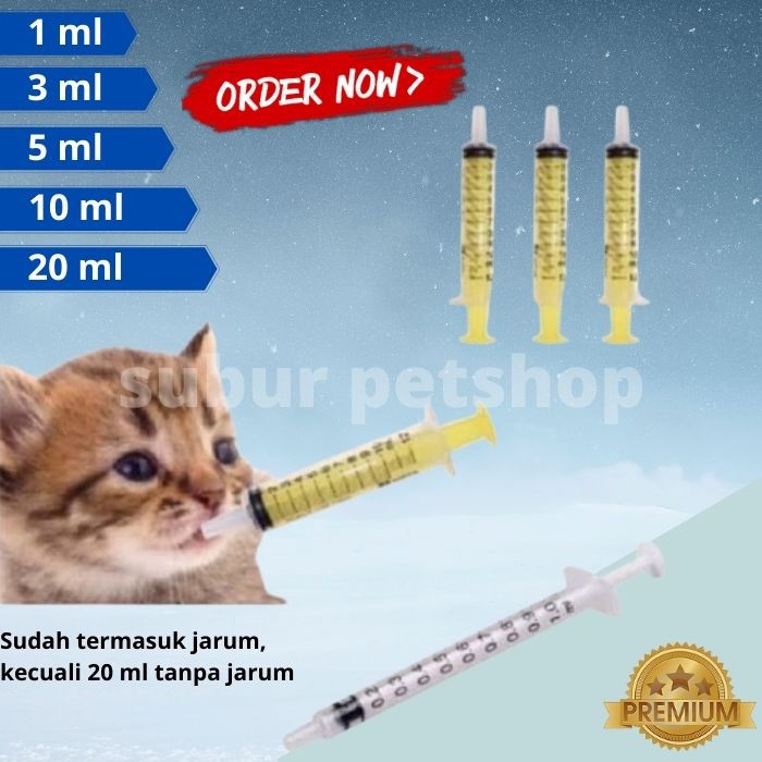 Jual Sepetan Spuit Pipet Spet Suntikan Anjing Kucing 1ml 1cc 3ml 3cc ...