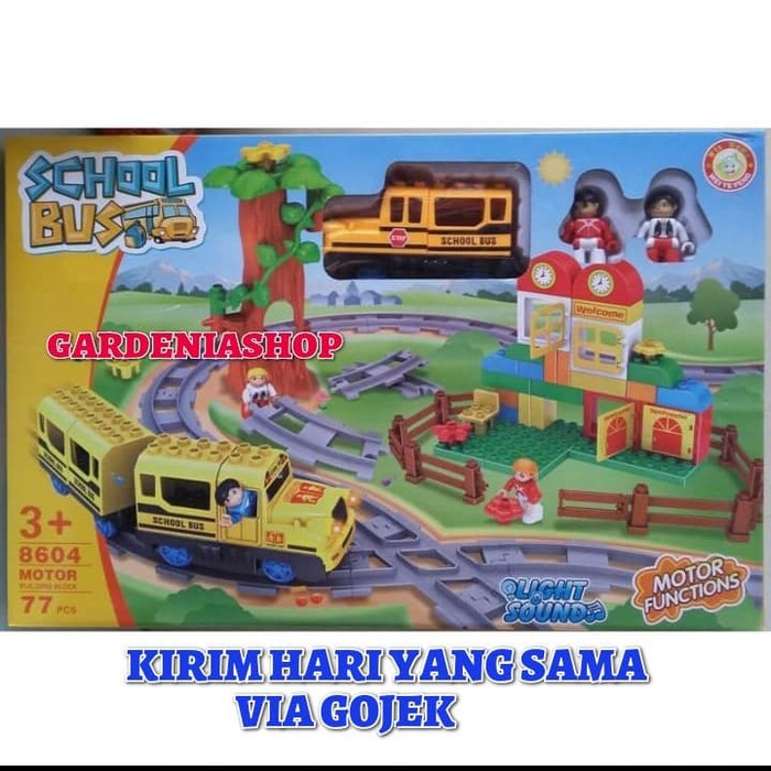 Jual BLOCK DUPLO SCHOOL BUS 8604 MAINAN ANAK KERETA API | Shopee Indonesia
