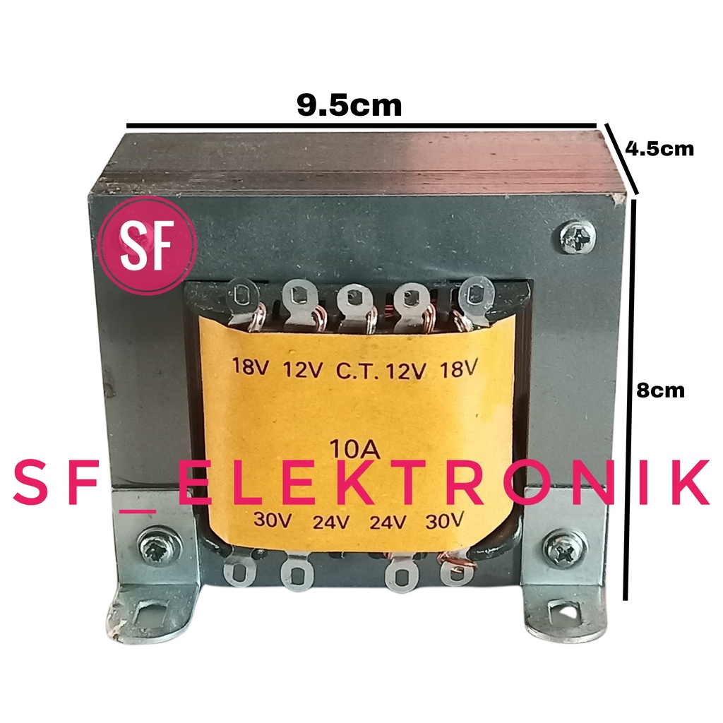 Jual Trafo Transformator 10A CT 30Volt Merk SANLIN | Shopee Indonesia