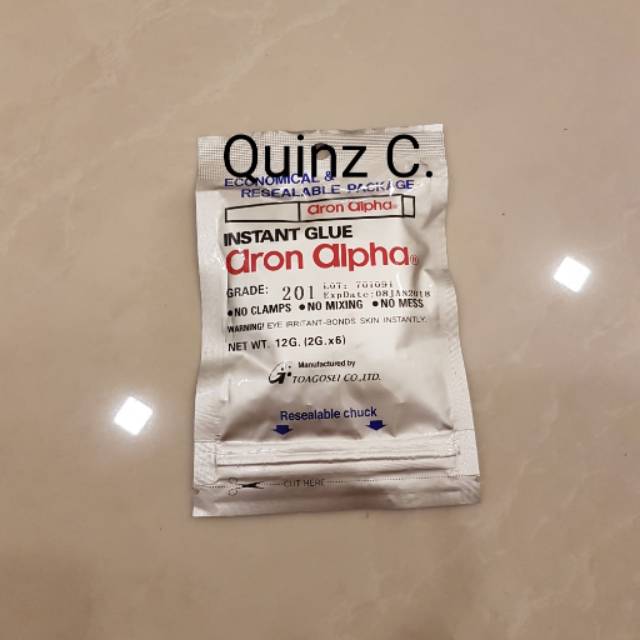 Jual Lem Aron Alpha 201 ORI 2G x 6 (isi 6pcs) | Shopee Indonesia