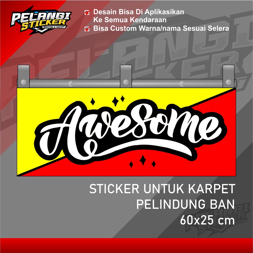 Jual Stiker Karpet Belakang Truk Stiker Kepet Karpet Belakang Stiker ...