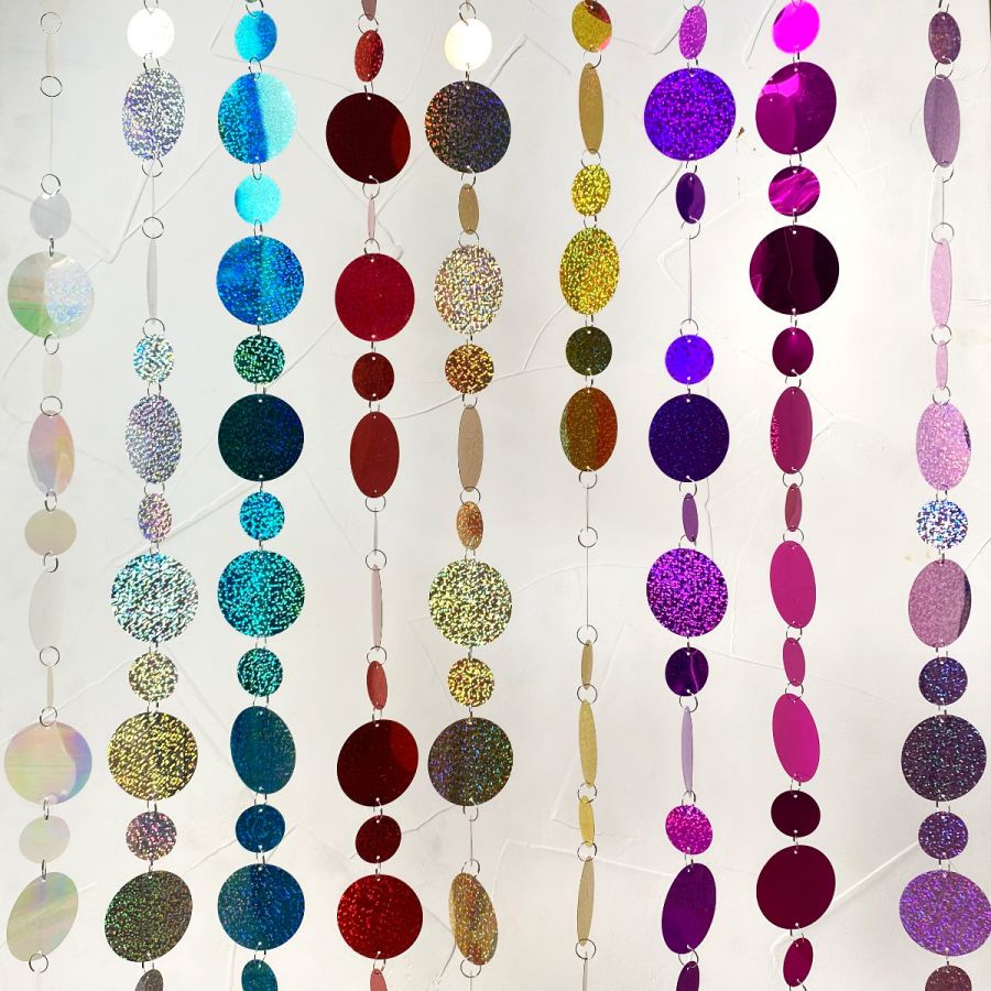 Jual Tirai Benang Sequin Dekorasi Pesta Gantung String Garland 3+5cm ...