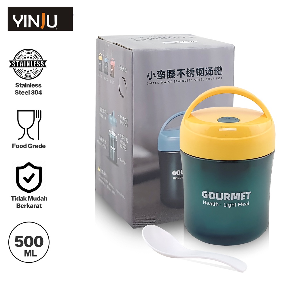 Jual YINJU Termos Makanan Stainless Steel 500 ML Gourmet Light Meal ...