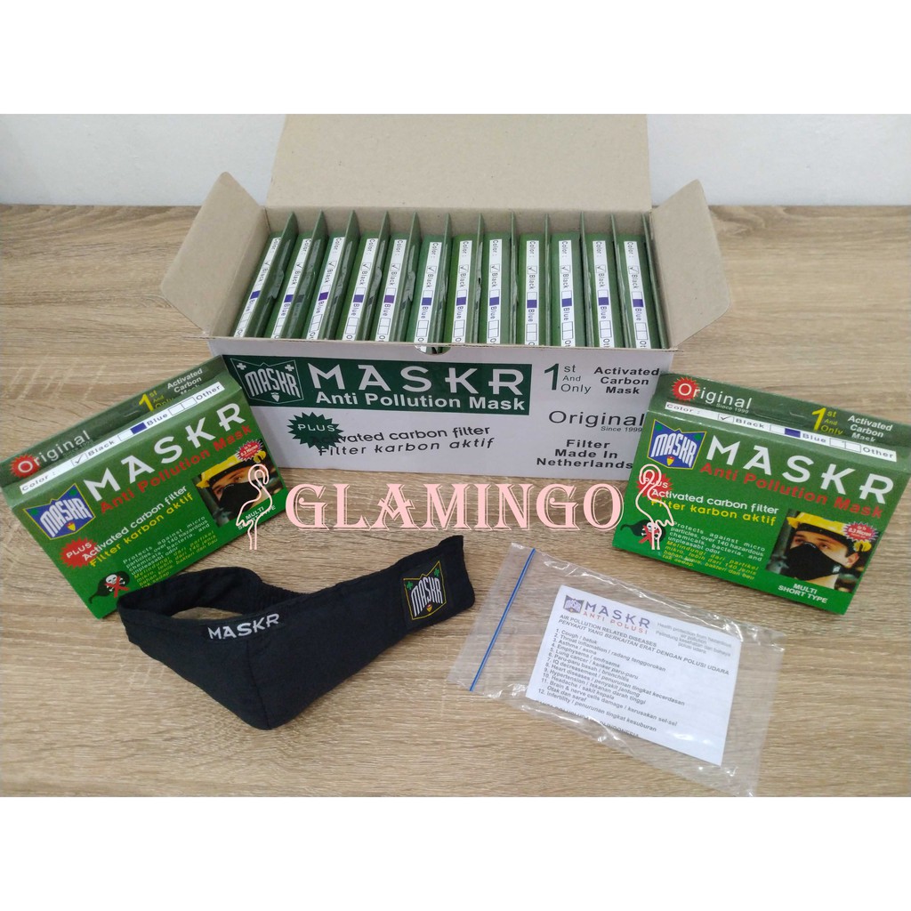 Jual Masker MASKR Multi Short Type - Anti Polusi - Karbon Filter Aktif ...