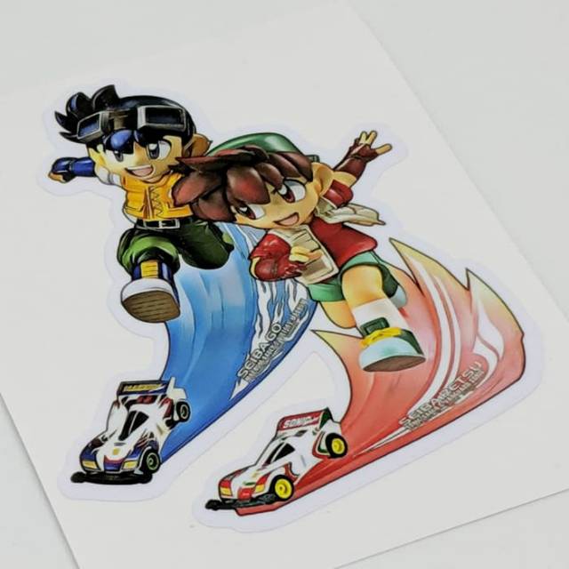 Jual Sticker Figur Retsu dan Go Seiba Tamiya Mini 4wd Indonesia|Shopee ...