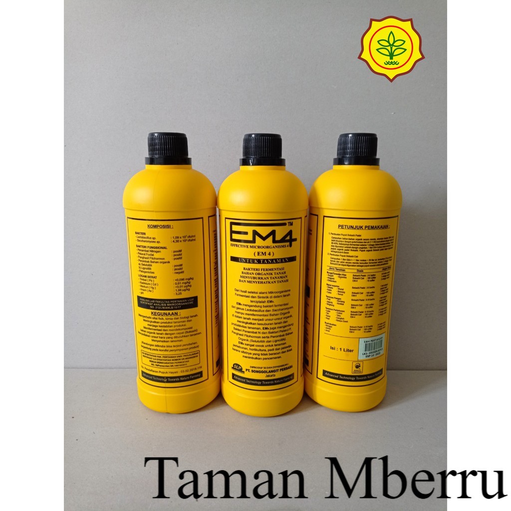 Jual EM4 PERTANIAN 1 LITER PENYUBUR TANAH-CAIRAN BENIH KOMPOS Tersedia ...