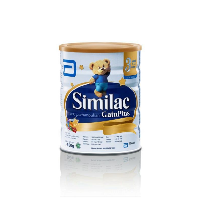 Jual Similac Gain Plus 850 gr 850 g ( 1 - 3 tahun ) | Shopee Indonesia