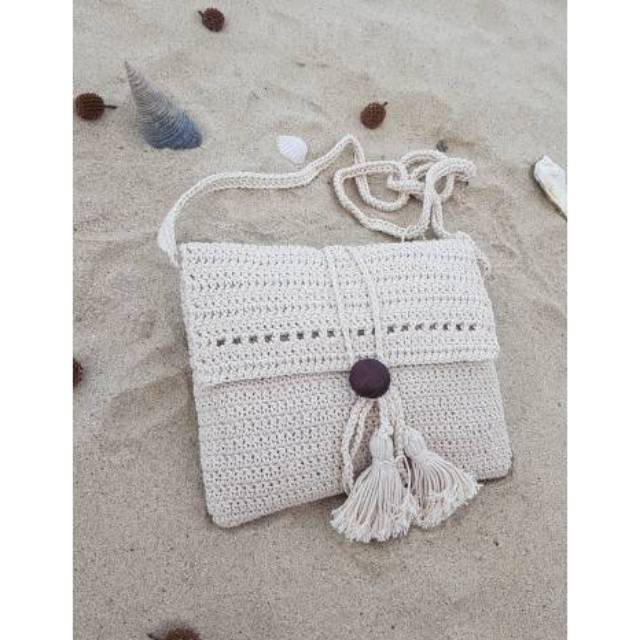 Jual Jesollo Bohemian Sling Bag / Tas Rajut Summer vibes | Shopee Indonesia