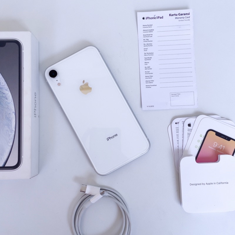 Jual iPhone Xr 64GB White Ex iBox Resmi Region PA/A Second Mulus Fullset | Shopee Indonesia