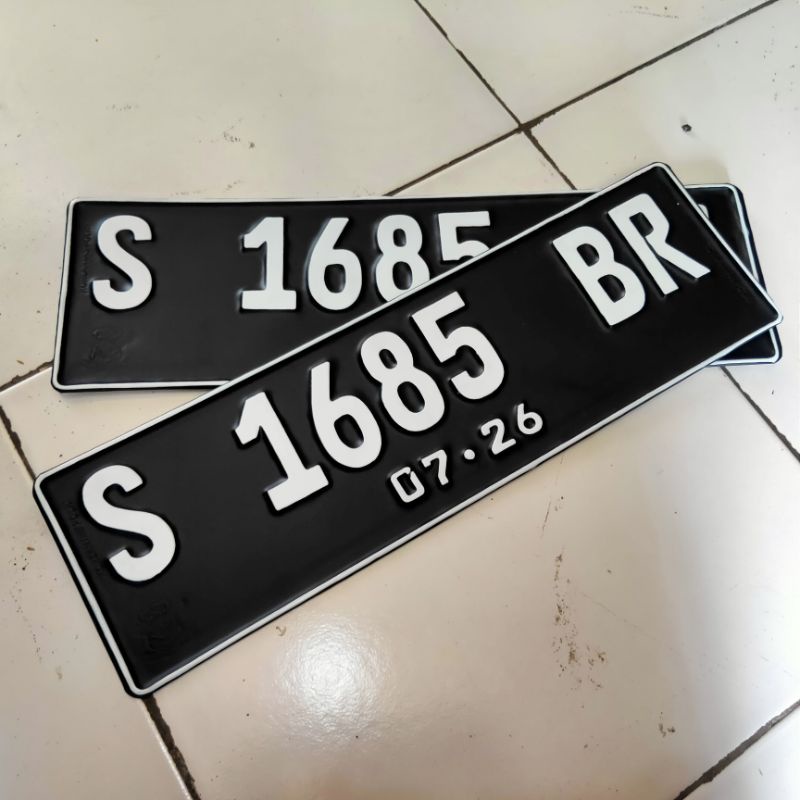 Jual Plat Nomor Mobil Standar Samsat Font Baru | Shopee Indonesia