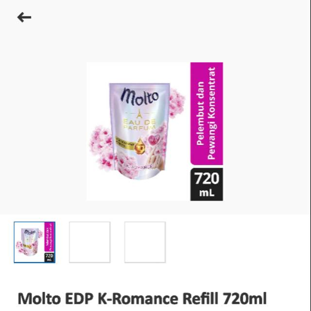 Jual MOLTO EDP K-ROMANCE REFILL 720ML | Shopee Indonesia
