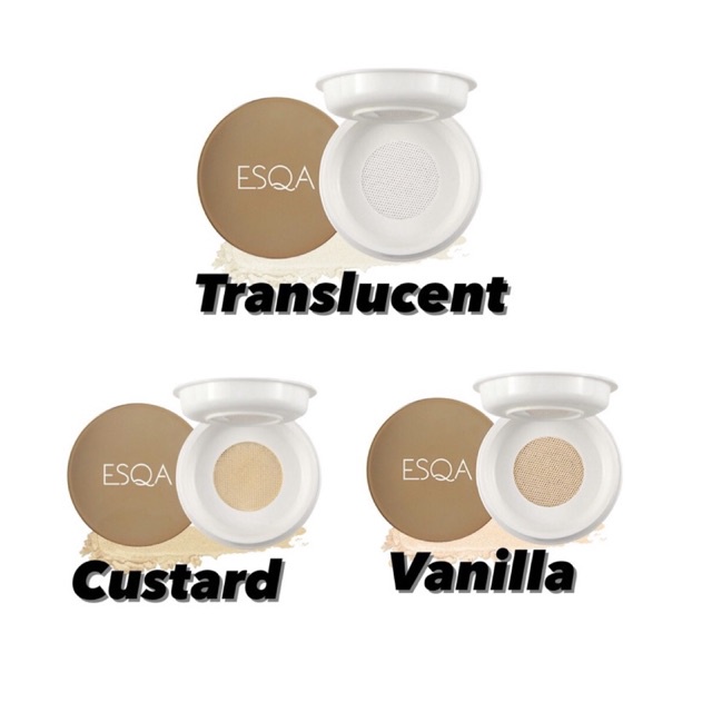 Jual ESQA Flawless Setting Powder Translucent Custard Vanilla | Shopee ...