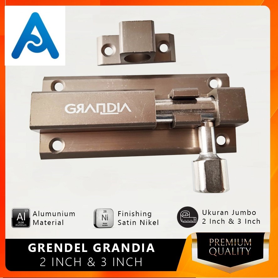 Jual Gerendel Pintu Grendel Jendela Aluminium Grandel Alumunium Grandia ...