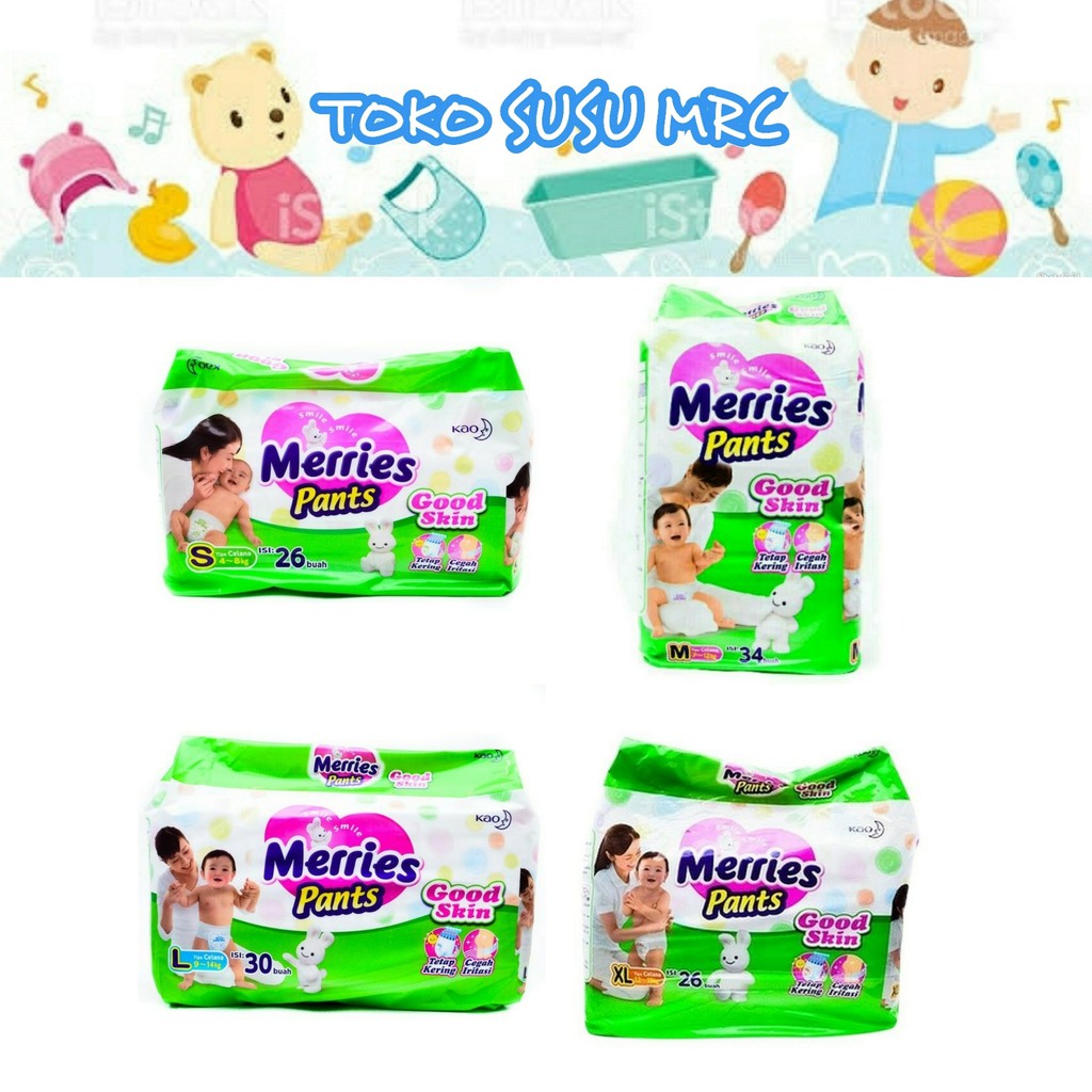 Jual MERRIES PANTS S26 / S40 / M34 / L30 / XL26 | Shopee Indonesia