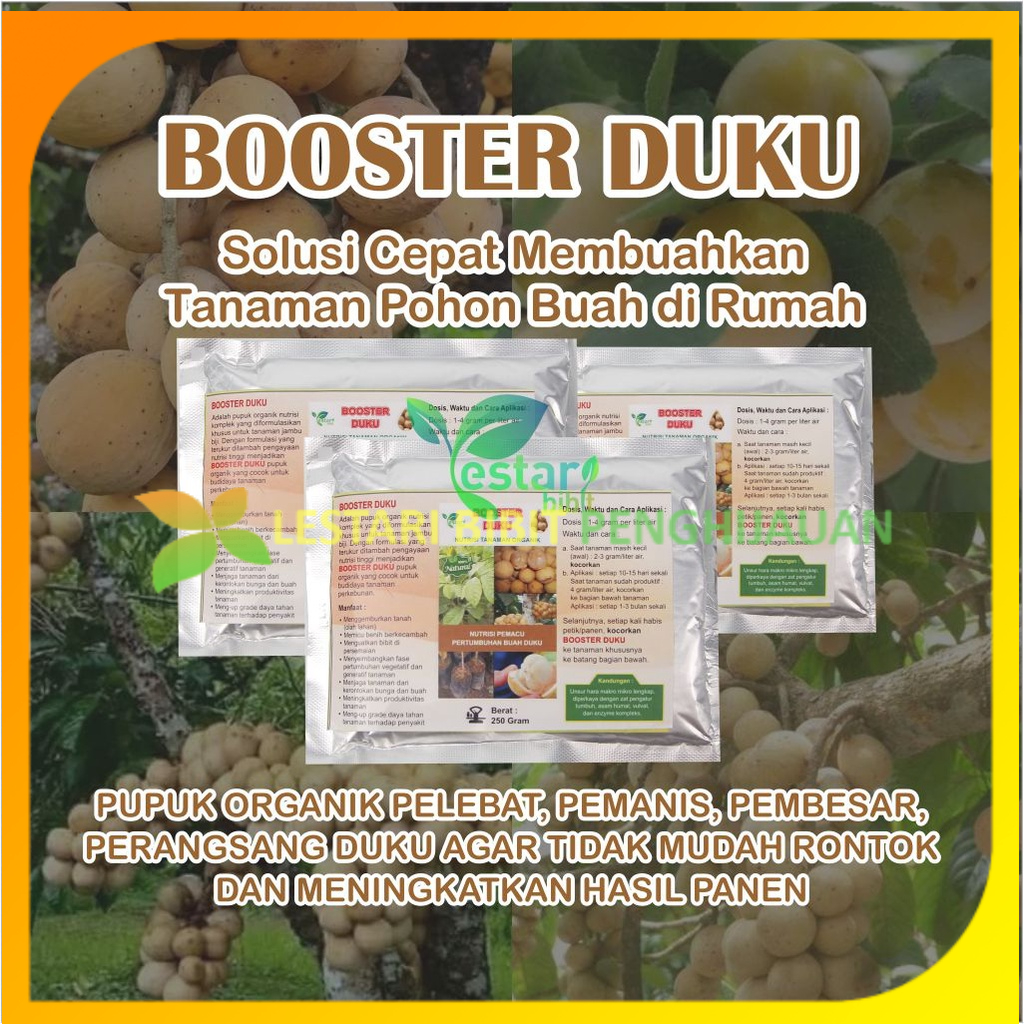 Jual Pupuk Organik Booster Buah Duku Penyubur Agar Cepat Berbuah | Shopee Indonesia