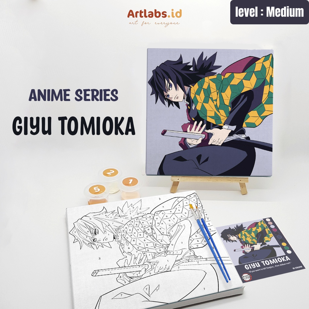 Jual GIYU TOMIOKA - Paint By Number 10 Color [Anime Series] | Artlabs ...