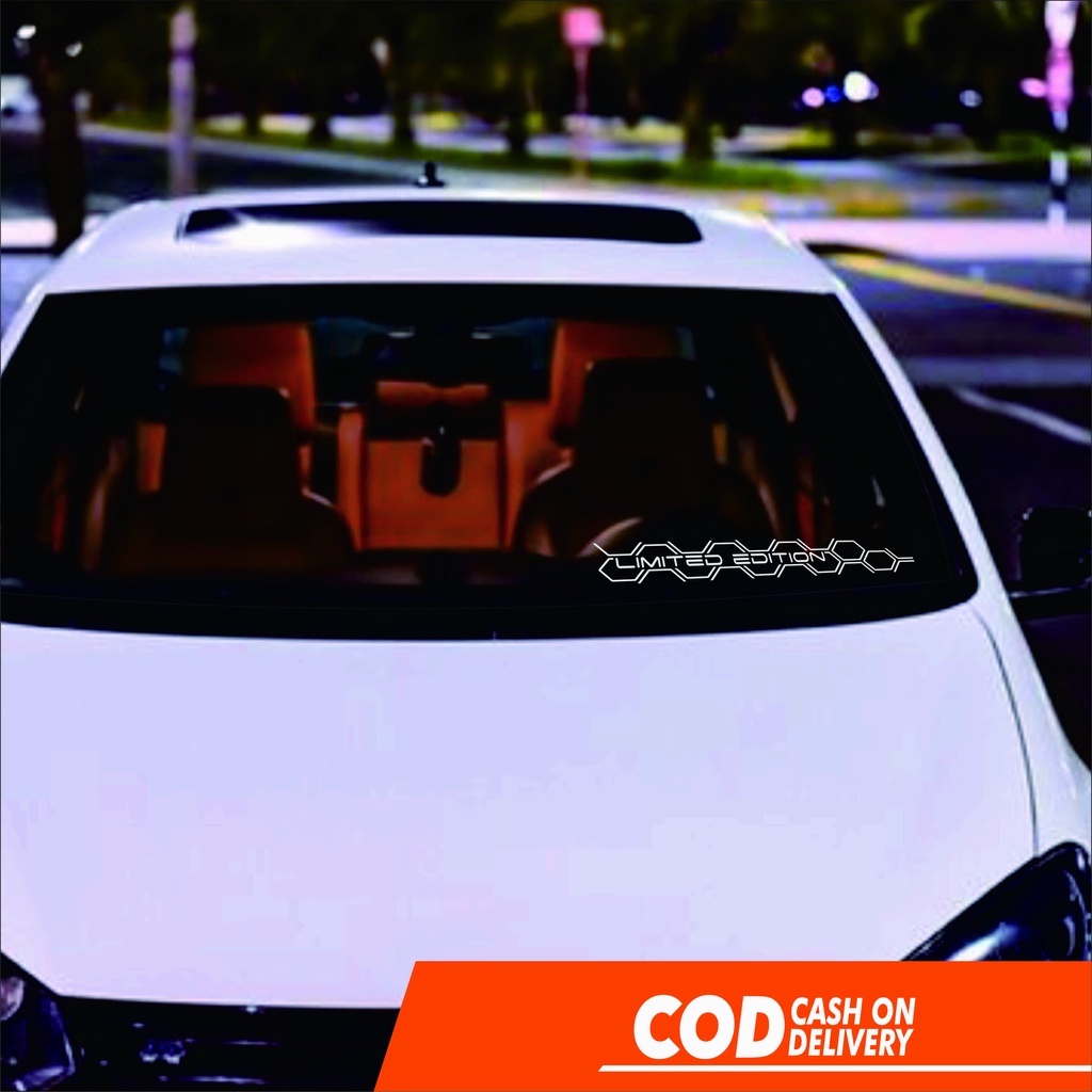 Jual Sticker Limited Edition cutting menyala untuk mobil kaca kanan ...