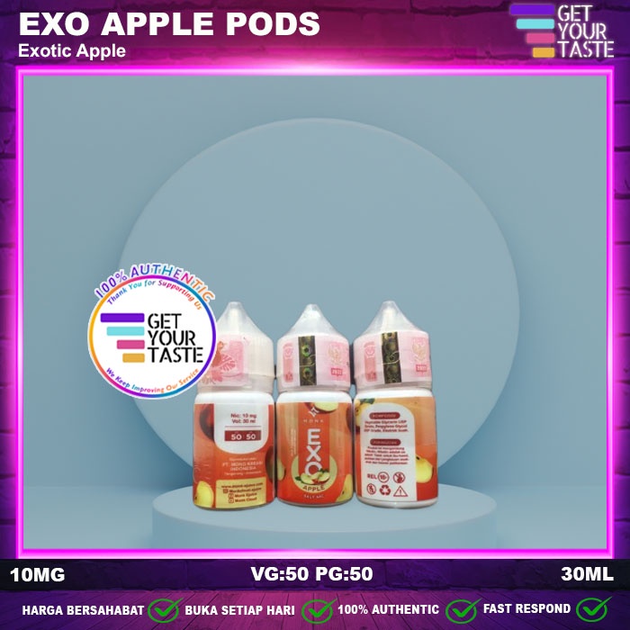 Jual Liquid Exo Apple Pods Fiendly 30ML by Monk | Shopee Indonesia