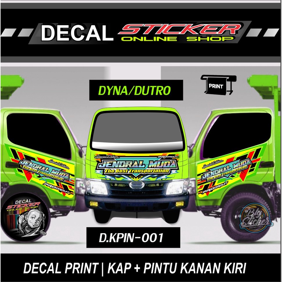 Jual STIKER MOBIL TRUCK DUTRO DYNA | STICKER DECAL PRINT VARIASI KAP ...