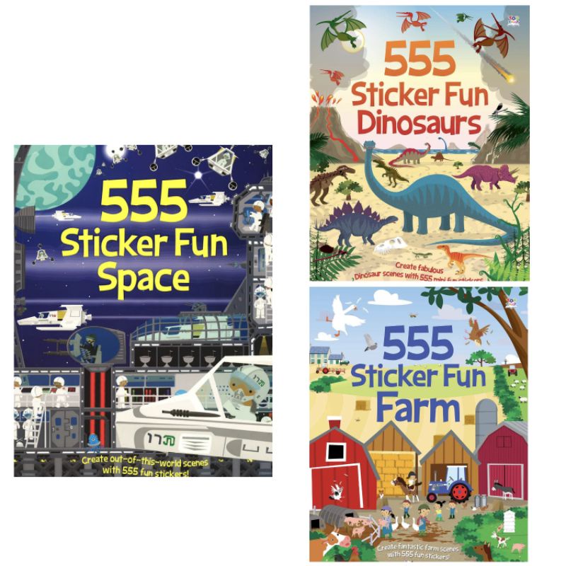 Jual BUKU ANAK ACTIVITY BOOK 555 STICKER FUN FARM 555 STICKER FUN ...