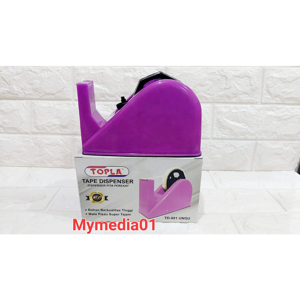 Jual TAPE DISPENSER TD 801 TOPLA / TEMPAT SOLATIP | Shopee Indonesia