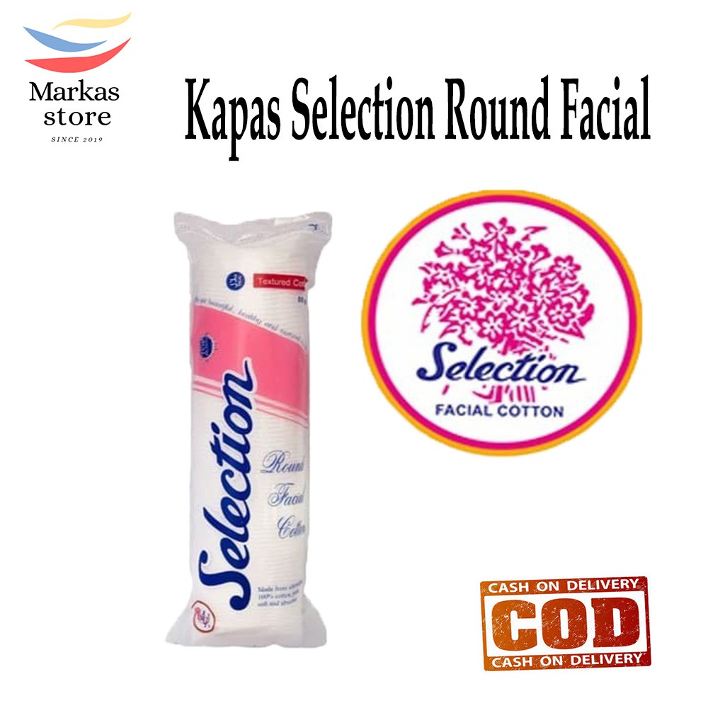 Jual Selection Round Cotton Kapas Kecantikan Wajah 80 pcs / Kapas ...