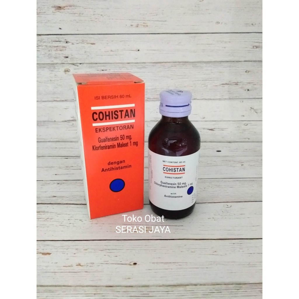 Jual Cohistan Ekspektoran Syrup dengan Antihistamin 60 ml Obat Batuk ...