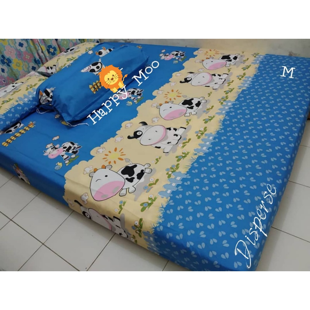 Jual Sprei Fitted Karet Sprei Karakter Jungle Sprei Motif Sapi Murah ...