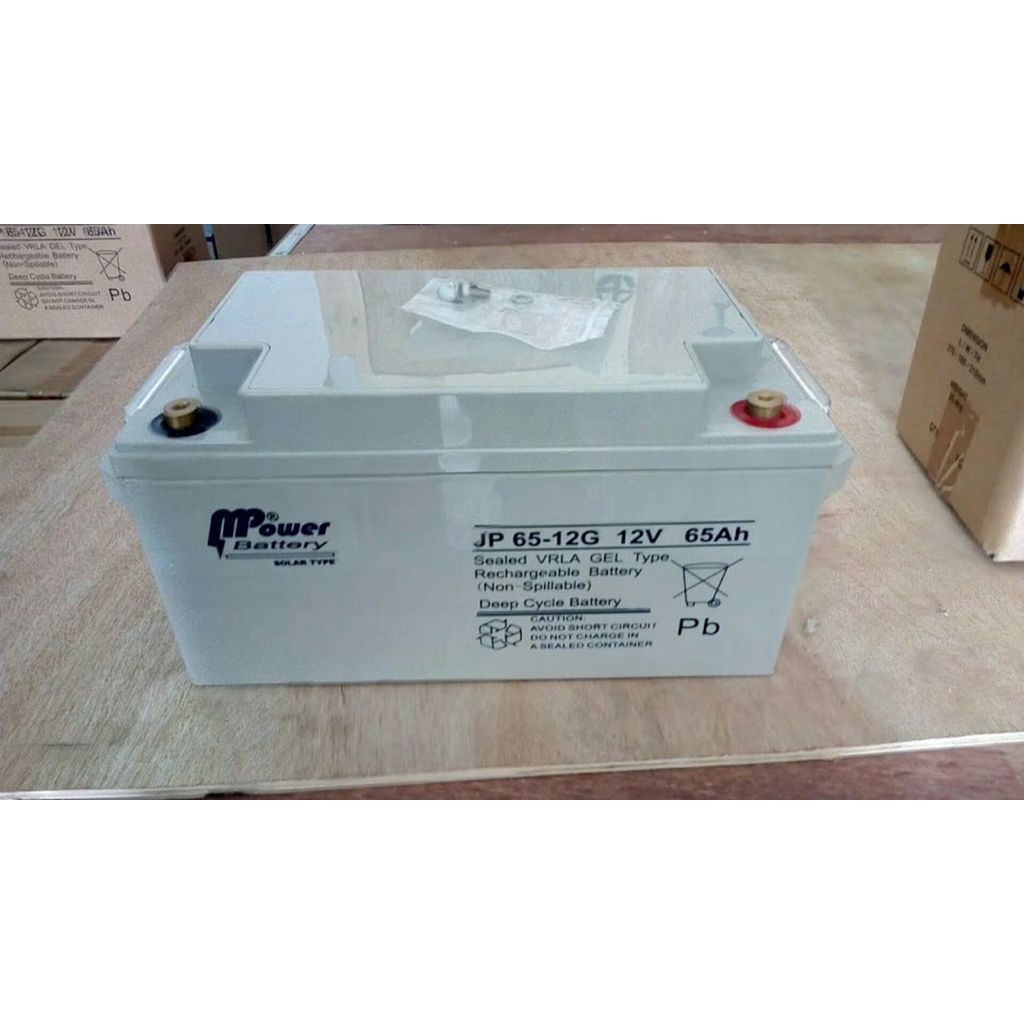 Jual Battery / VRLA / aki kering / baterai / MPower JP65-12 65Ah 12 Volt | Shopee Indonesia