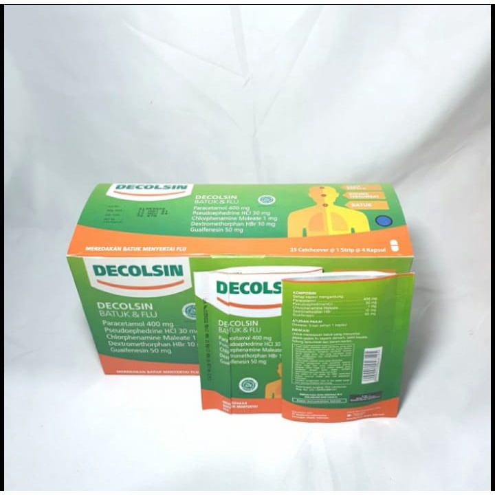 Jual Decolsin Kapsul Meredakan Batuk Pilek dan Flu | Shopee Indonesia