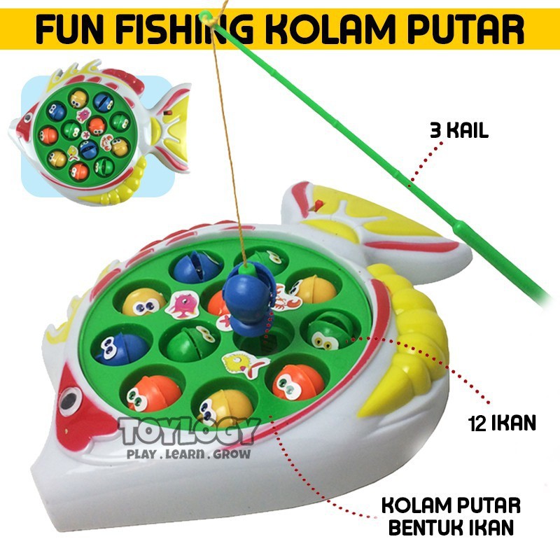 Jual Mainan Anak Pancingan Ikan Kolam Magnetic Fishing Game Memancing ...