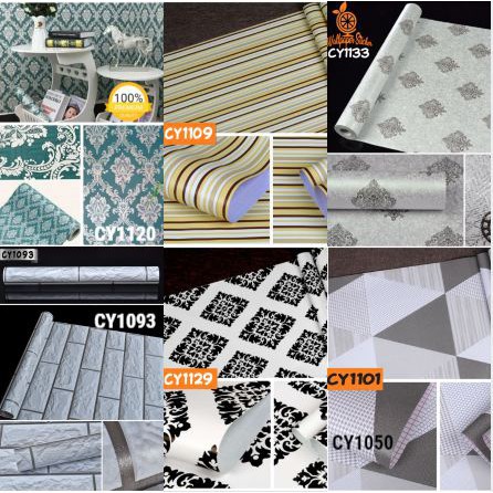 Jual Wallpaper Dinding PVC Premium 45Cm X 9M Kualitas Super Wallpaper ...