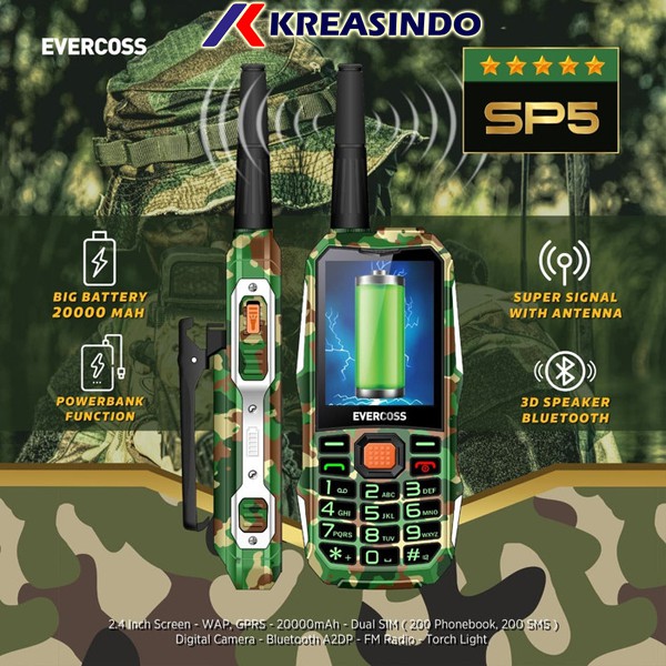 Jual Evercoss SP5 Handy talky advanture Garansi Resmi | Shopee Indonesia