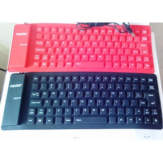 Jual Flexibel keyboard external dari karet flexible dengan kabel USB ...