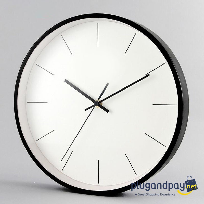 Jual Jam Dinding Bulat Lingkaran Minimalis Kekinian Modern Silent ...