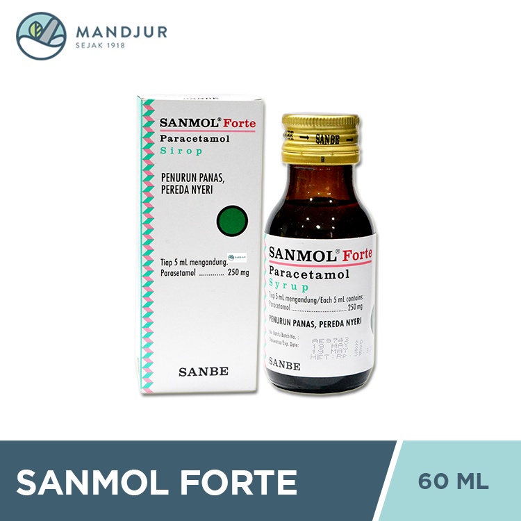 Jual Sanmol Forte Sirup 60 mL - Pereda Demam, Sakit Gigi, Sakit Kepala ...