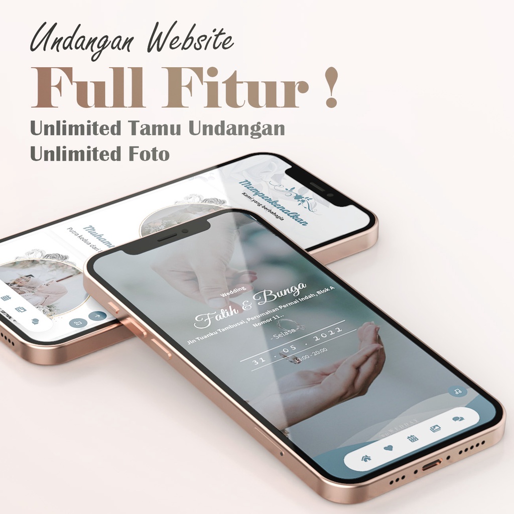 Jual Undangan Digital Web Website Undangan Pernikahan Online (FULL ...