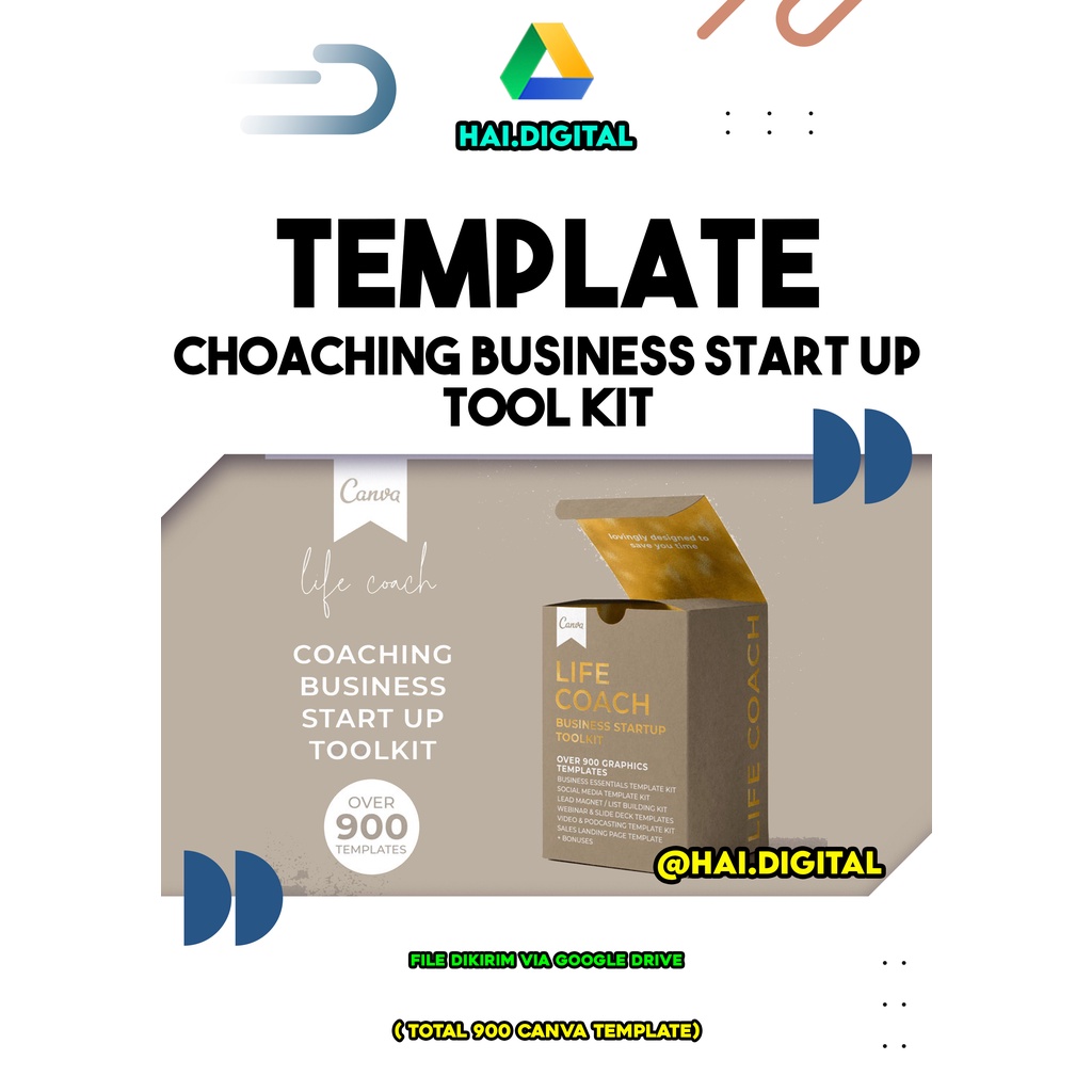 Jual Coaching Business Start Up Toolkit ( Total 900 Canva Template) | Shopee Indonesia