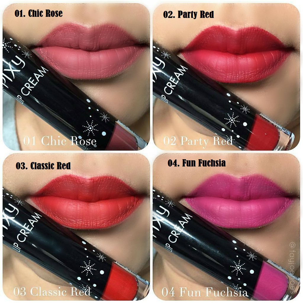 Jual PIXY LIP CREAM MATTE NEW Kemasan Baru Shade Lengkap | Shopee Indonesia