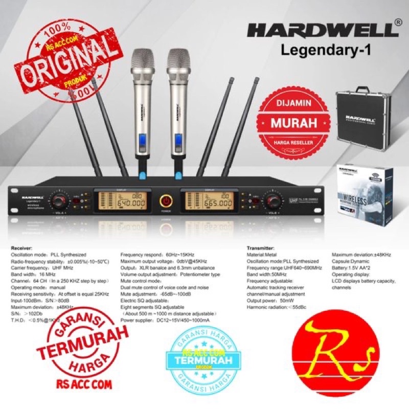 Jual Mic HARDWELL LEGENDARY 1 Microphone Terbaik Dan Terjauh 1000 Meter ...