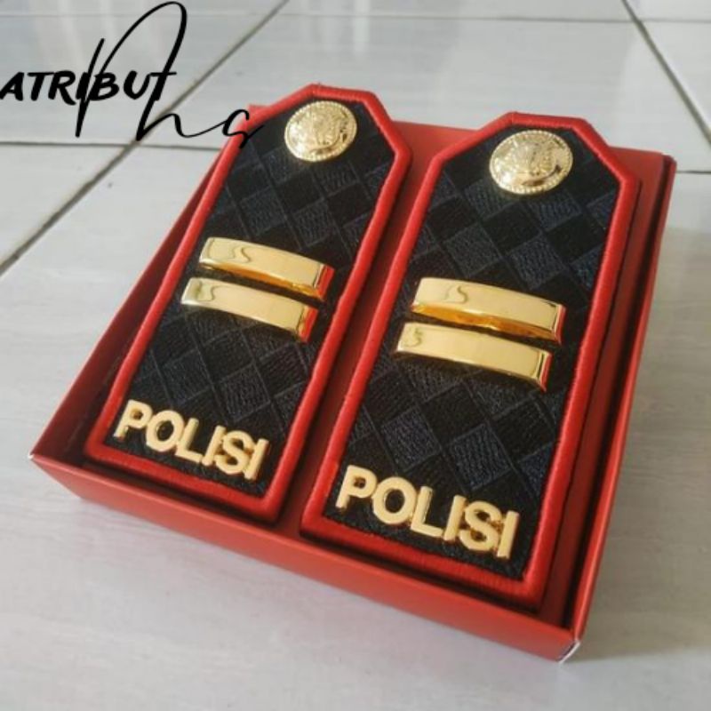 Jual pangkat iptu PDU polisi Lis bordir merah | Shopee Indonesia