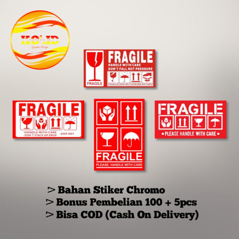 Jual STICKER FRAGILE MURAH // ANEKA STICKER FRAGILE MURAH | Shopee ...