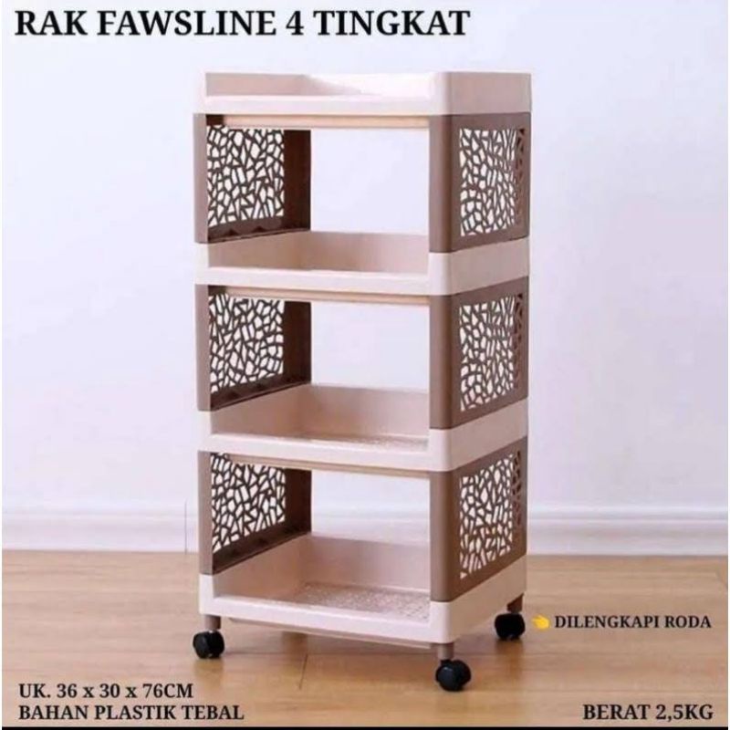 Jual Rak Susun Serbaguna 4 Tingkat Fawsline - Rak Yoyo Plastik ...